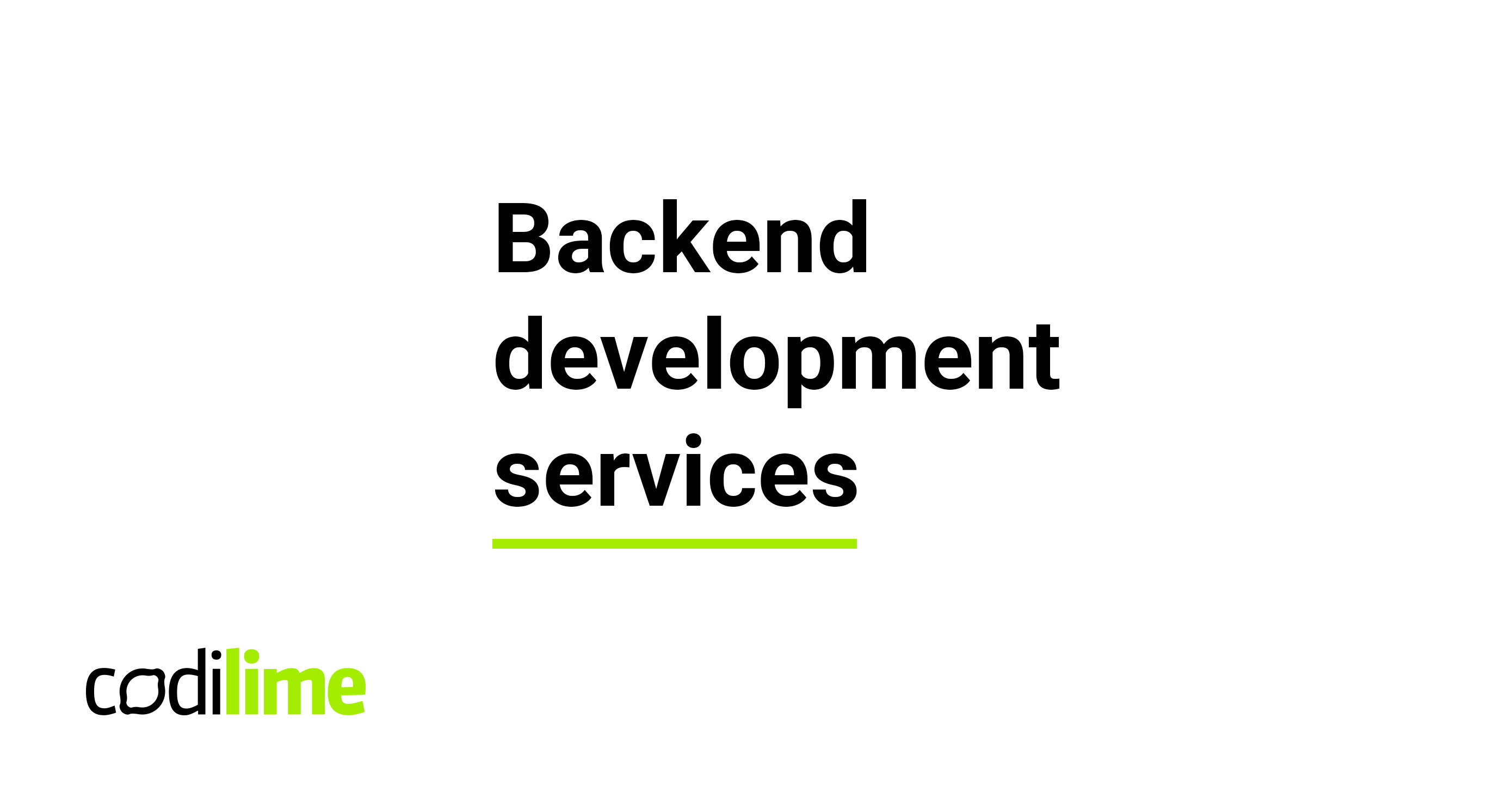 Backend Development Services | CodiLime Company