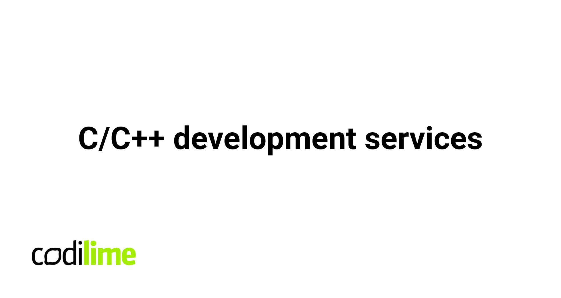 C/C++ Software Development Services Company CodiLime