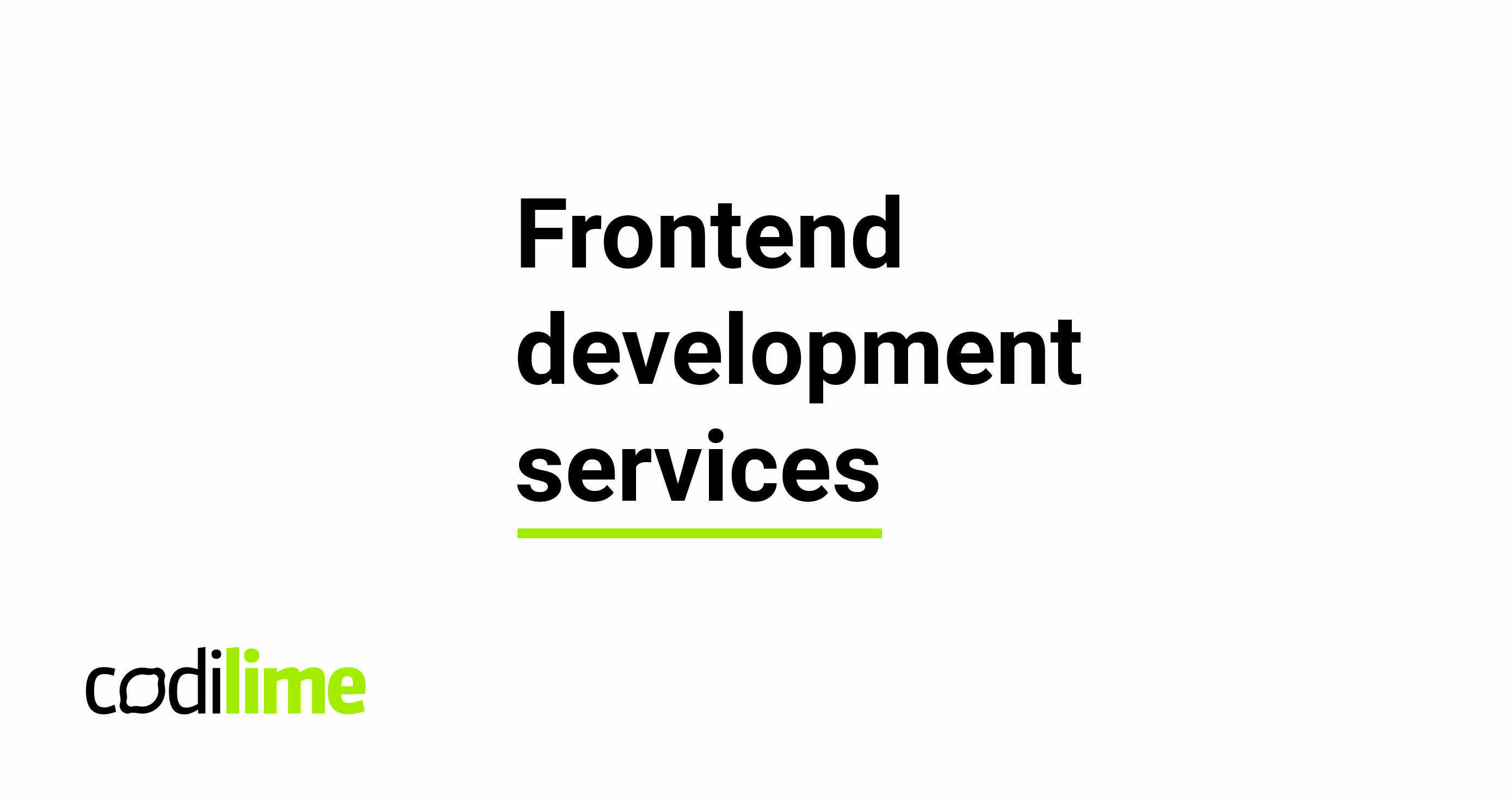 Frontend Development Services Codilime Company