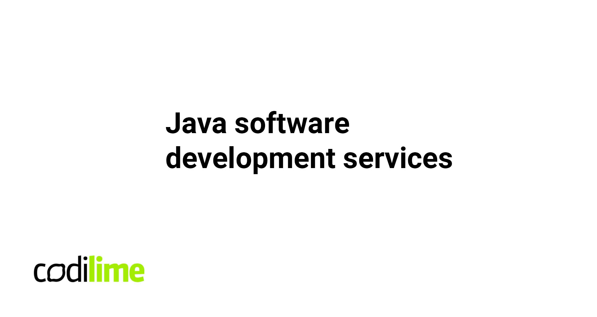 Java Development Services Company Codilime 