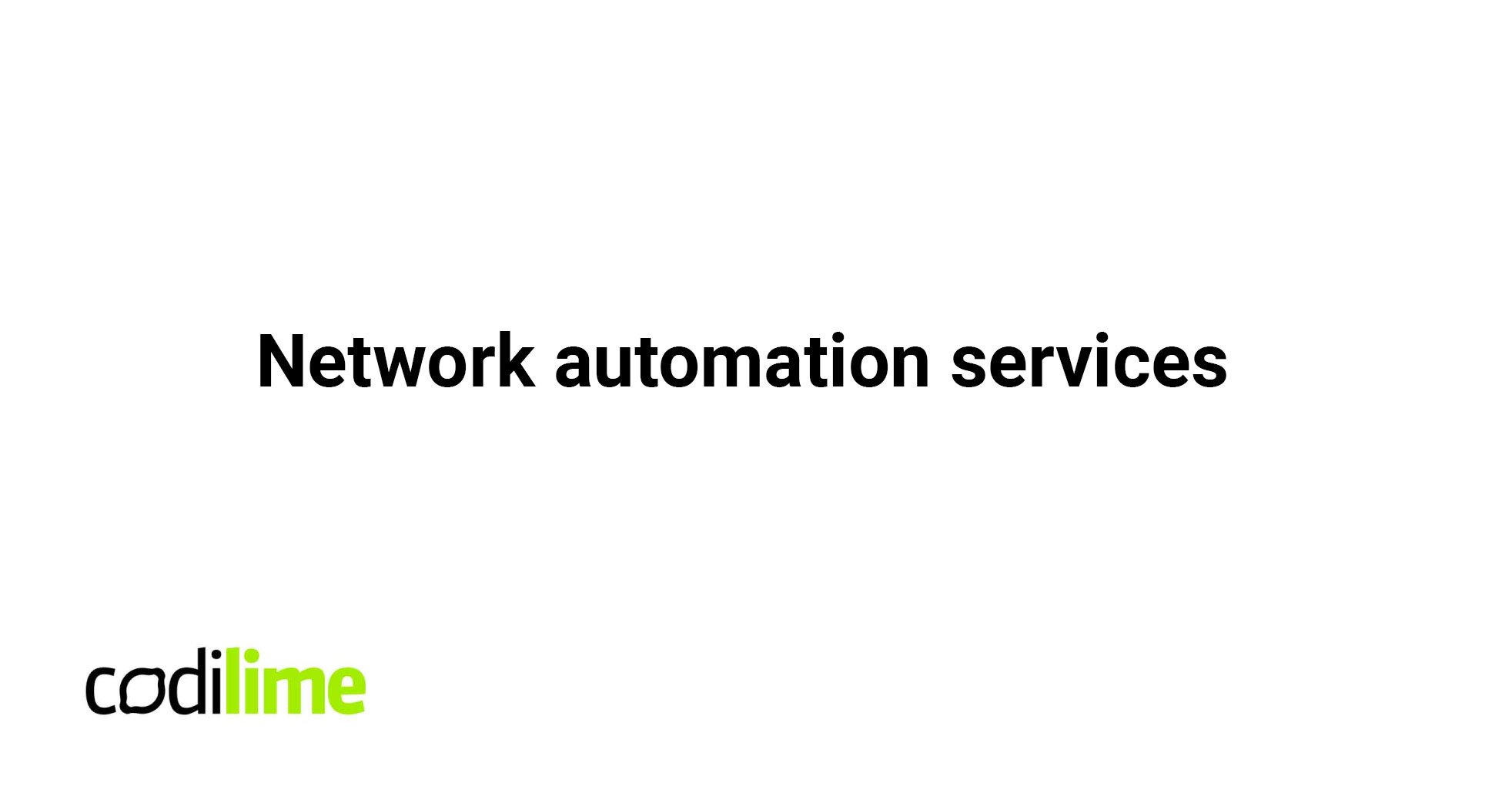 Network Automation Services Company - CodiLime