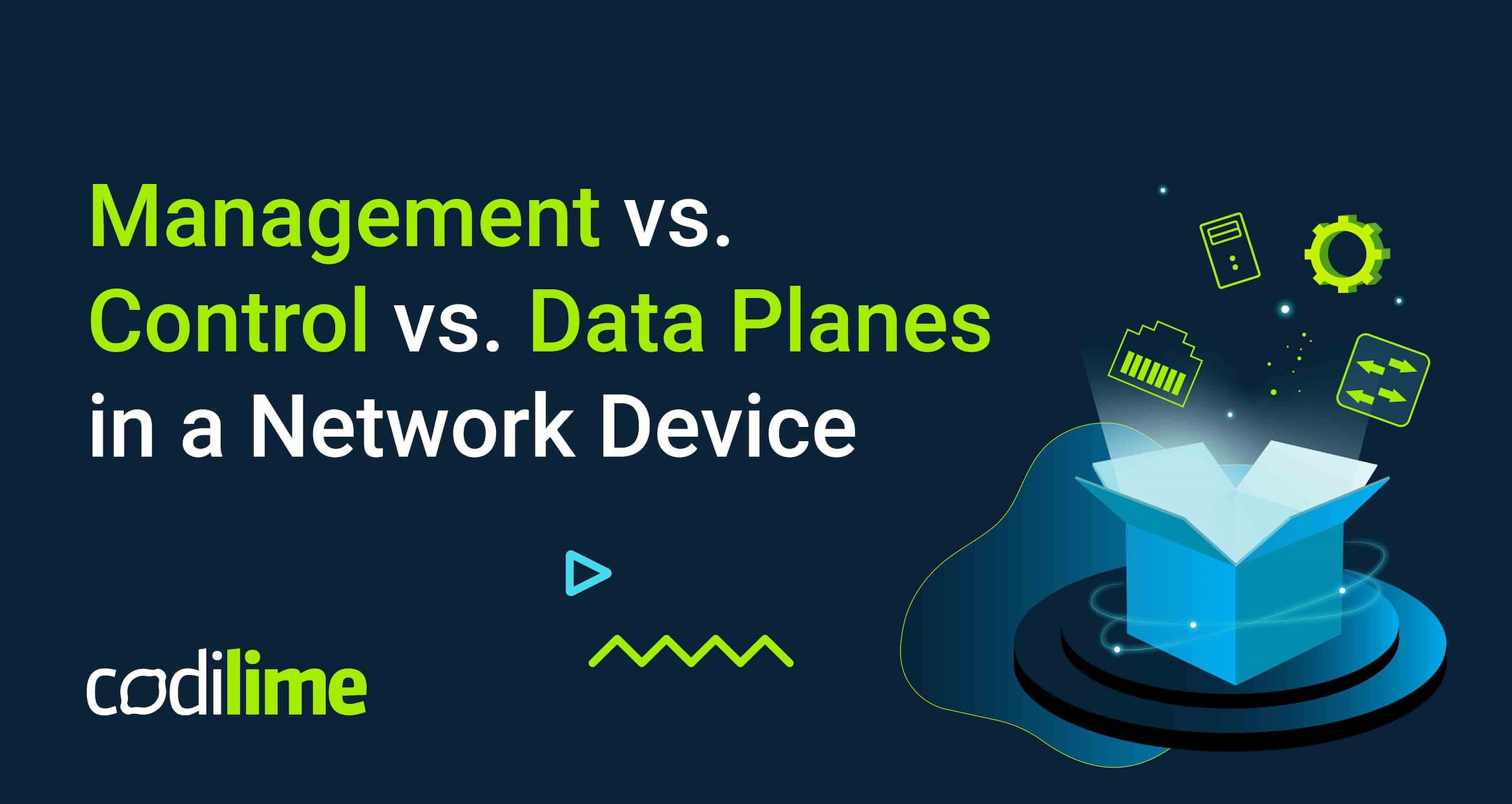 Management vs. Control vs. Data Planes in a Network Device